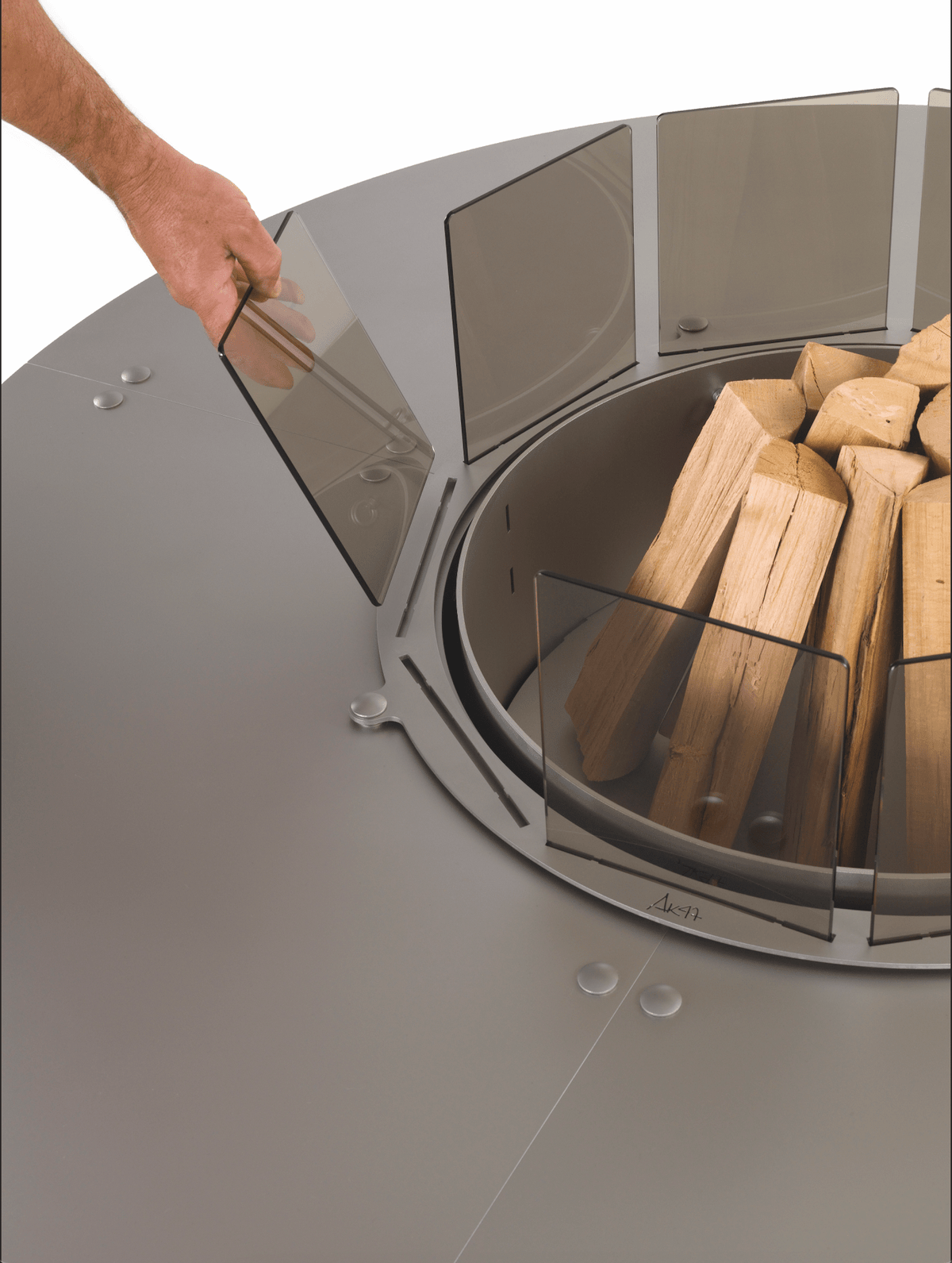 Zero Steel Home Fire Pit by AK47 Design - Italian Made - Shop Now