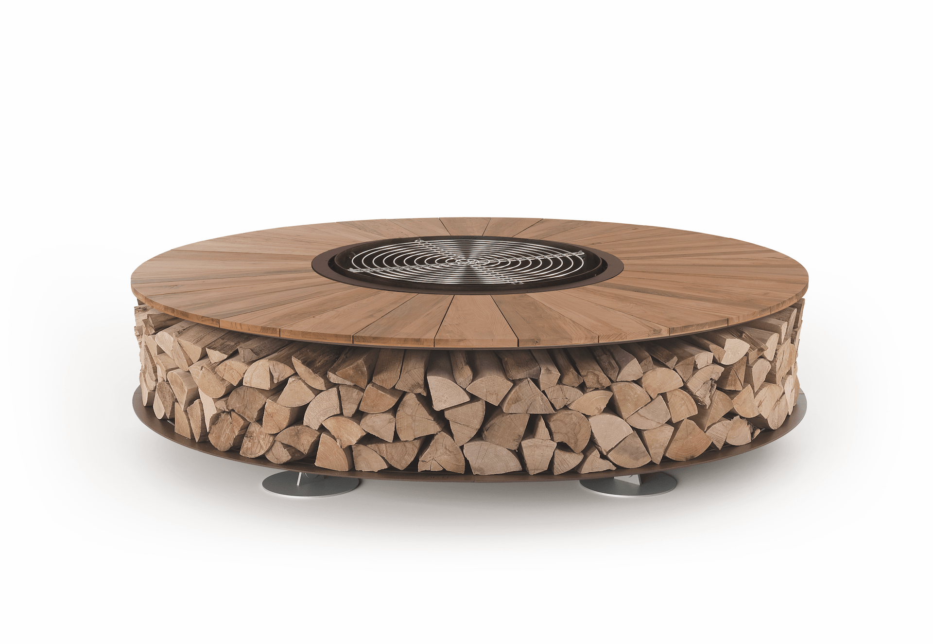 Zero Wood Home Fire Pit by AK47 Design - Italian Made - Shop Now